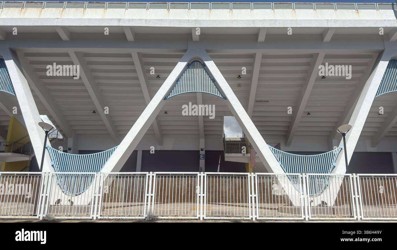 Modern building of Stadium Bandaraya in Penang, Malaysia Stock Photo ...