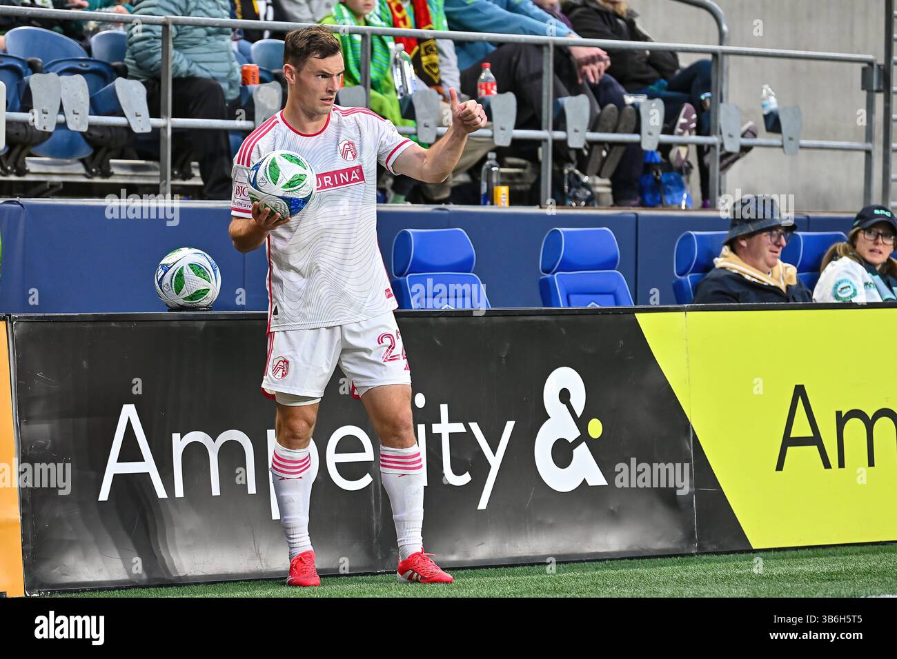 May 03, 2025: St. Louis City SC defender Kyle Hiebert (22) ready to ...