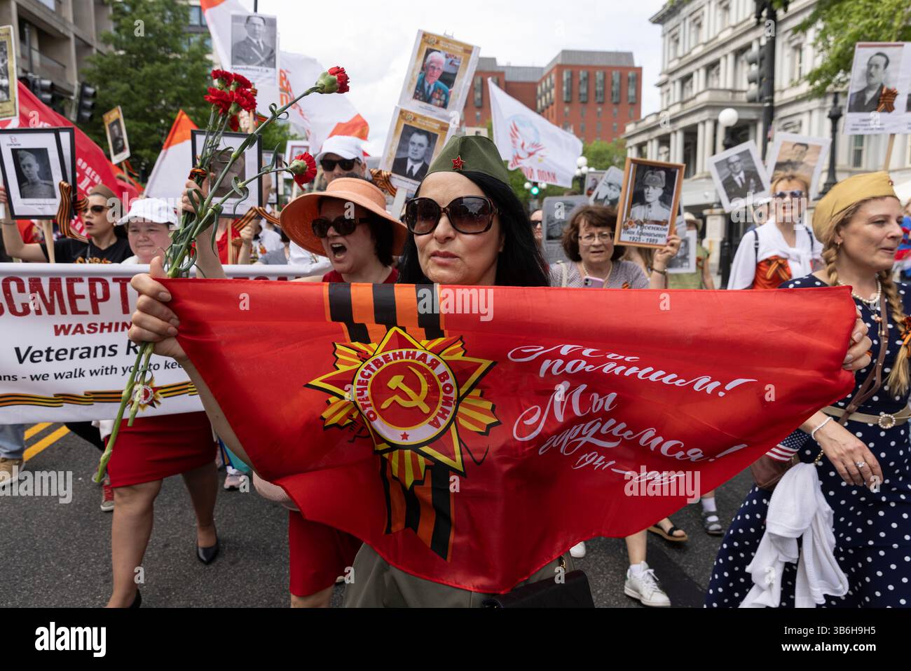Washington, District Of Columbia, USA. 3rd May, 2025. Russian activists ...