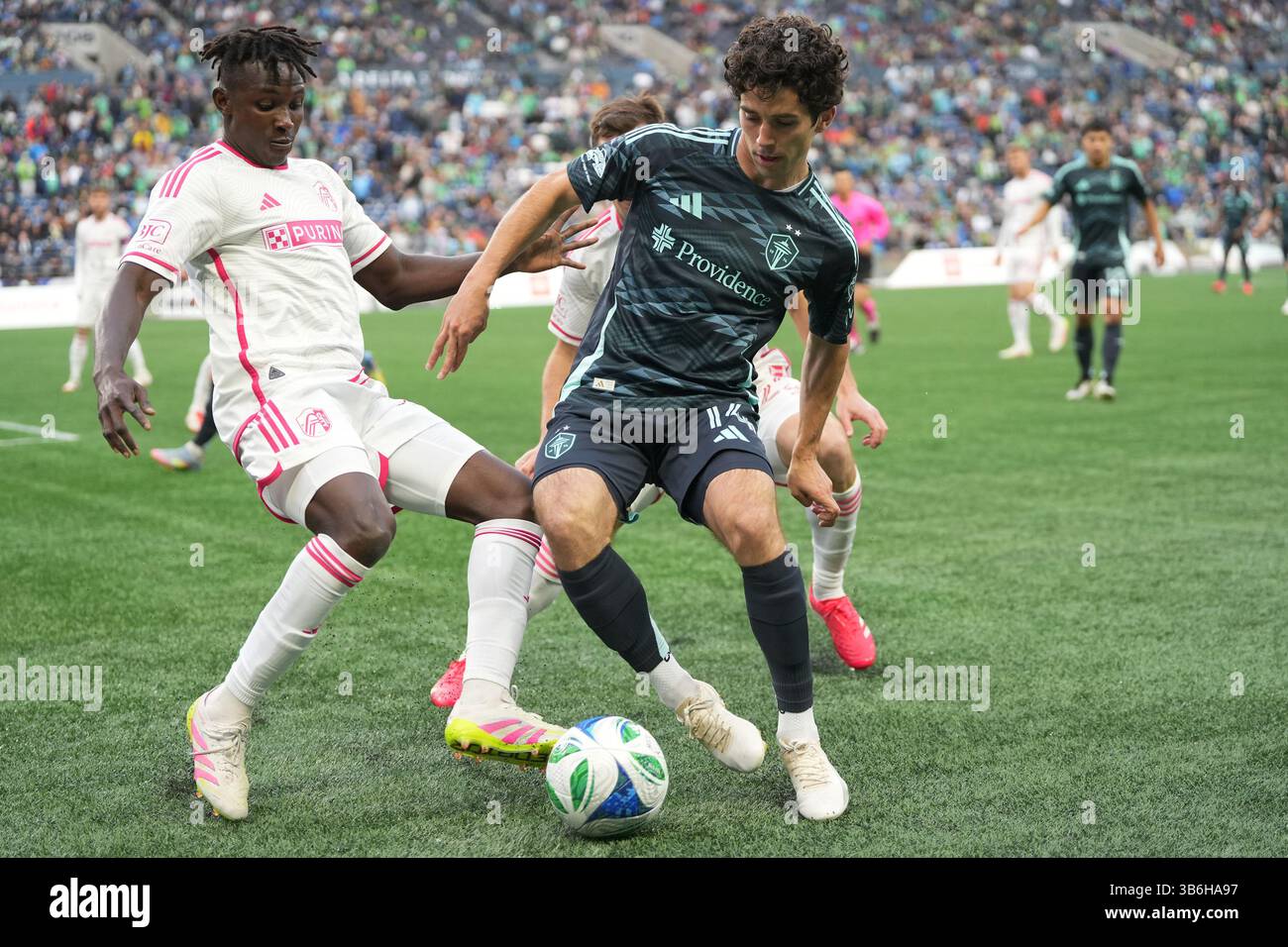 Seattle, United States. 03rd May, 2025. St. Louis City SC defender ...