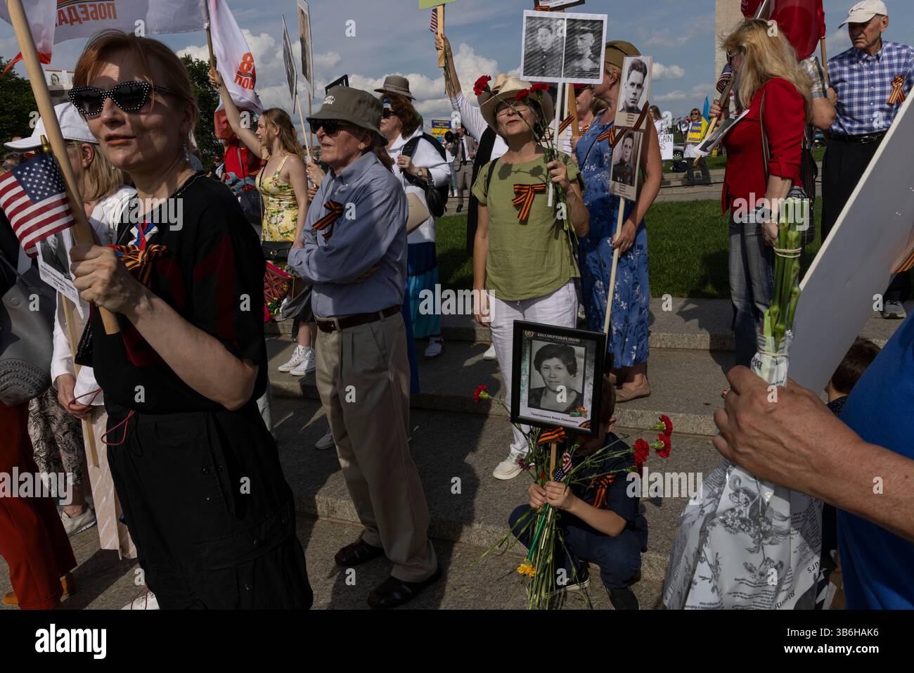 Washington, District Of Columbia, USA. 3rd May, 2025. Russian activists ...