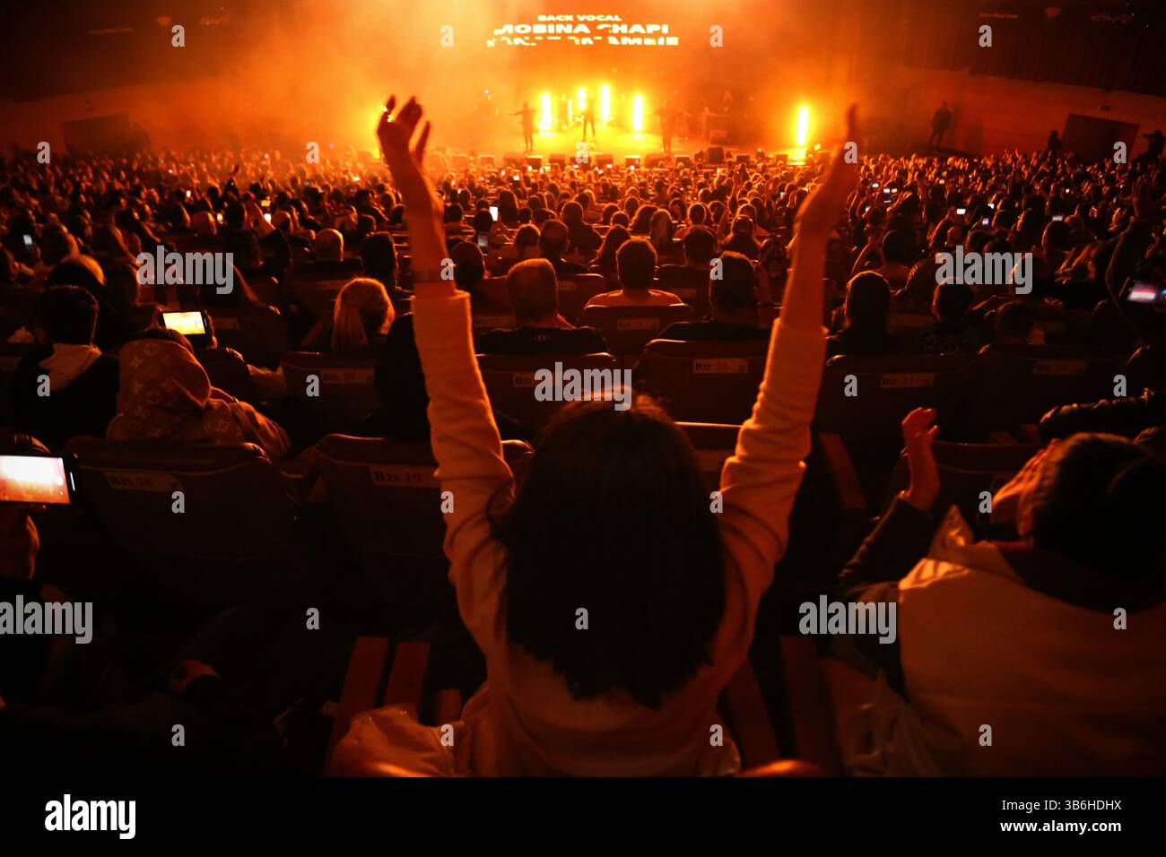 January 19, 2024, Tehran, Iran: An Iranian woman reacts during the ...
