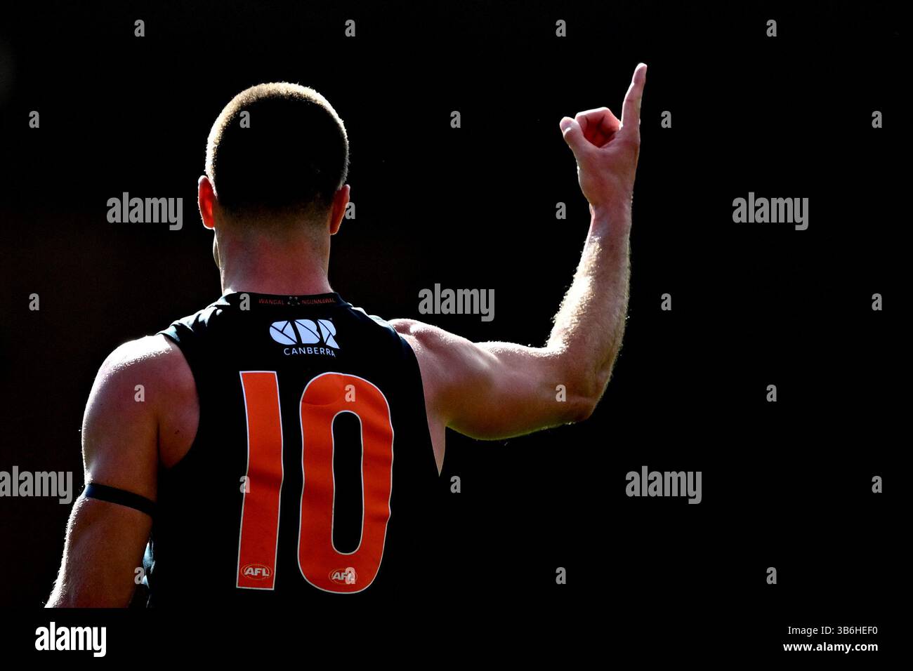 Sydney, Australia. 04th May, 2025. Jacob Wehr of the Giants celebrates ...