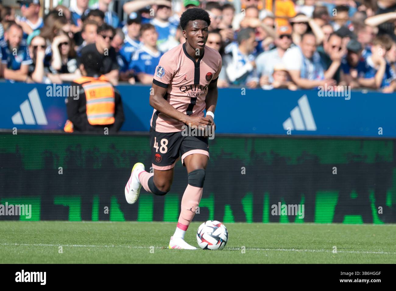 Axel Tape of PSG during the French championship Ligue 1 football match ...