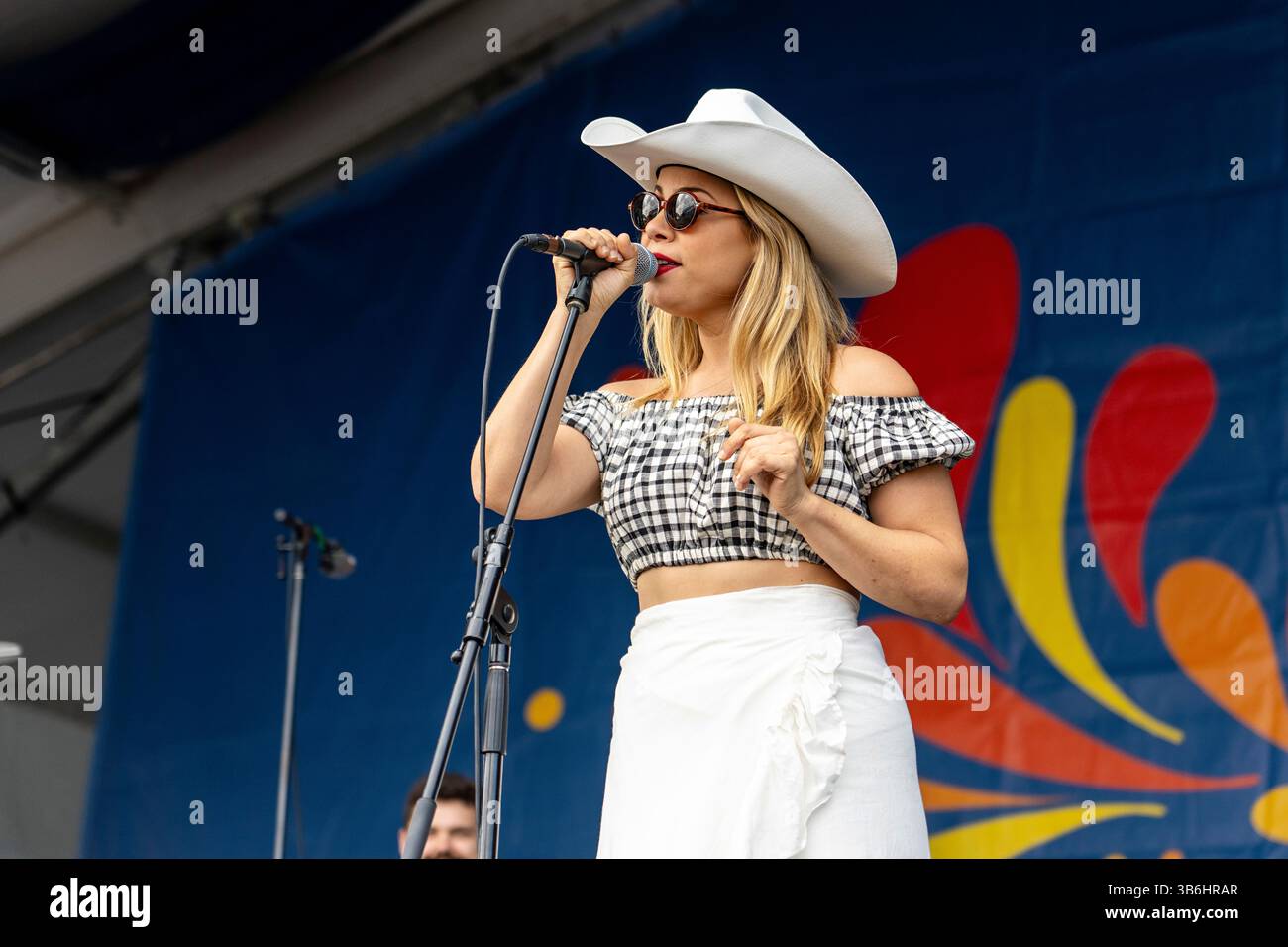 Maggie Koerner performs during the second weekend of the New Orleans ...