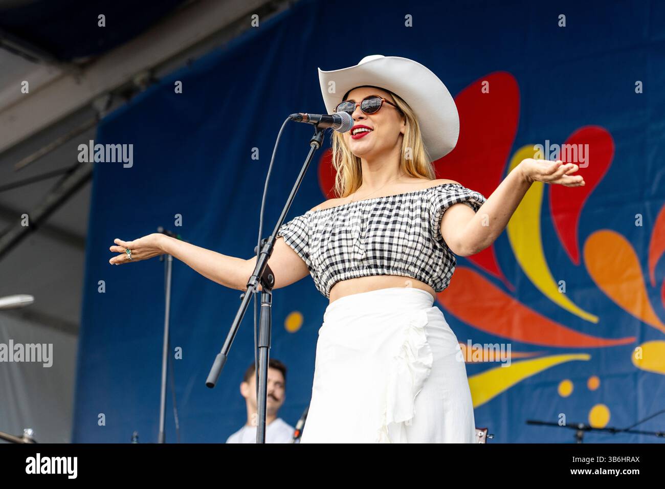 Maggie Koerner performs during the second weekend of the New Orleans ...