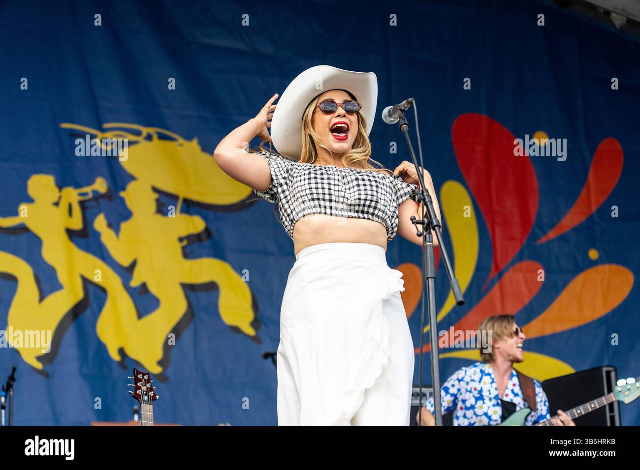 Maggie Koerner performs during the second weekend of the New Orleans ...