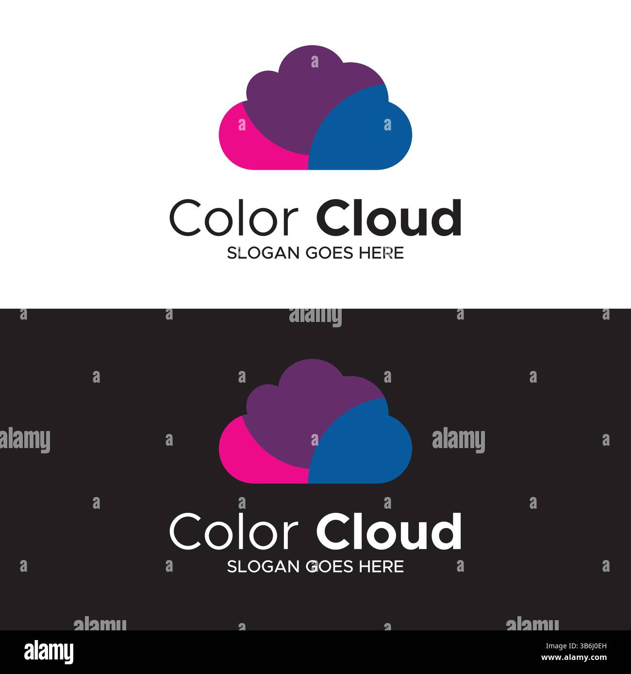 Color Cloud Logo Stock Vector Image & Art - Alamy