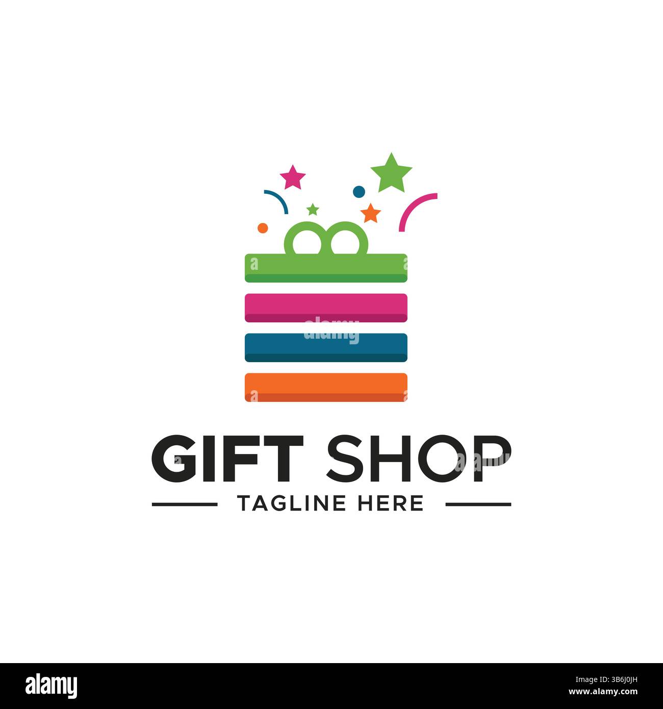 Gift Shop Logo Stock Vector Image & Art - Alamy