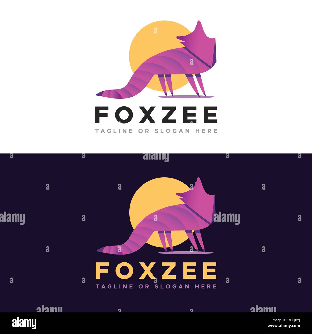Cunning fox logo Stock Vector Images - Alamy