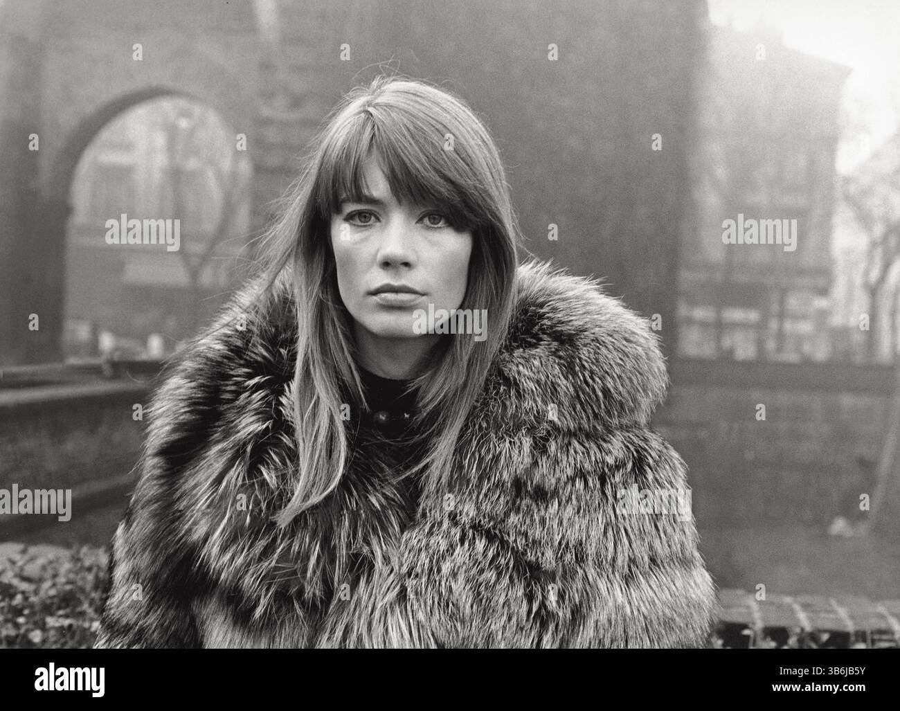 Milan, Italy: French singer and actress FRANCOISE HARDY posing in front ...
