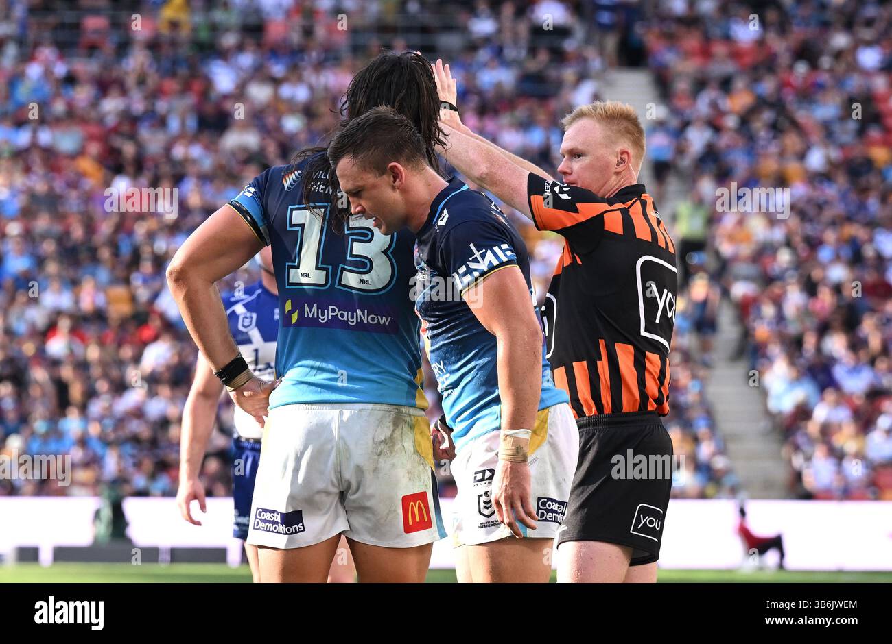 Brisbane, Australia. 04th May, 2025. Chris Randall of the Titans is ...