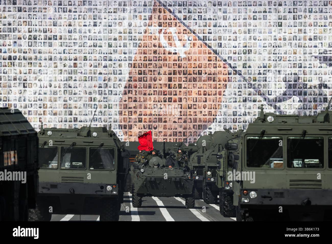 BTR-82A and other military equipment at the Victory Day Parade ...