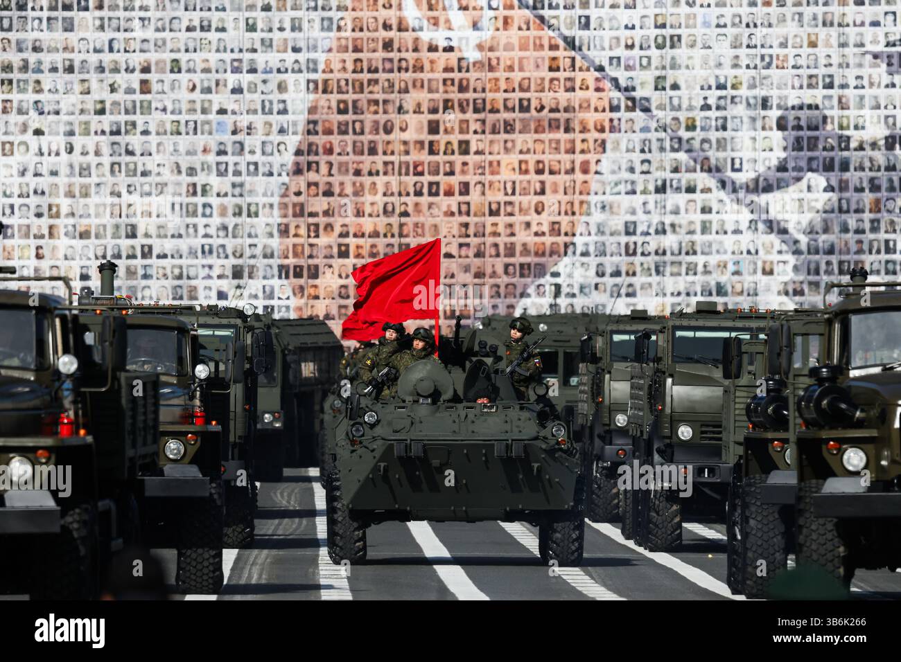 BTR-82A and other military equipment at the Victory Day Parade ...