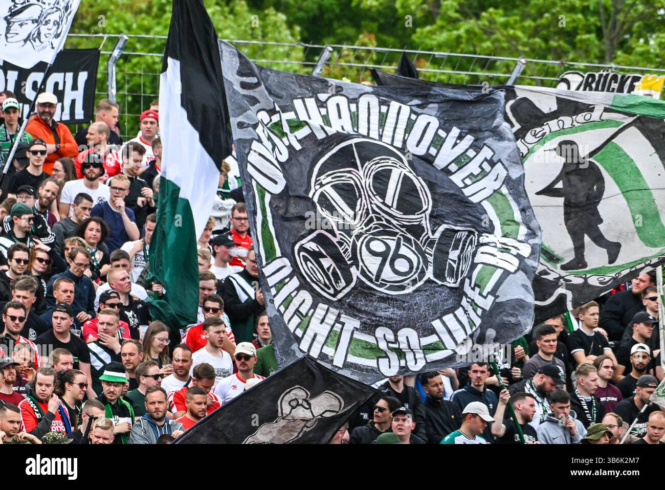 03.05.2025, Donaustadion, Ulm, GER, 2. BL, SSV Ulm 1846 vs Hannover 96 ...