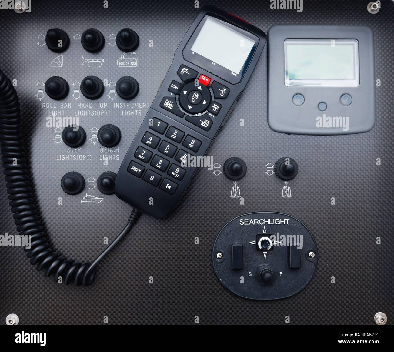 Dashboard on a motor yacht hi-res stock photography and images - Alamy