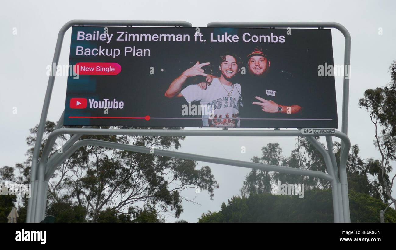 Los Angeles, California, USA 2nd May 2025 Bailey Zimmerman ft. Luke ...