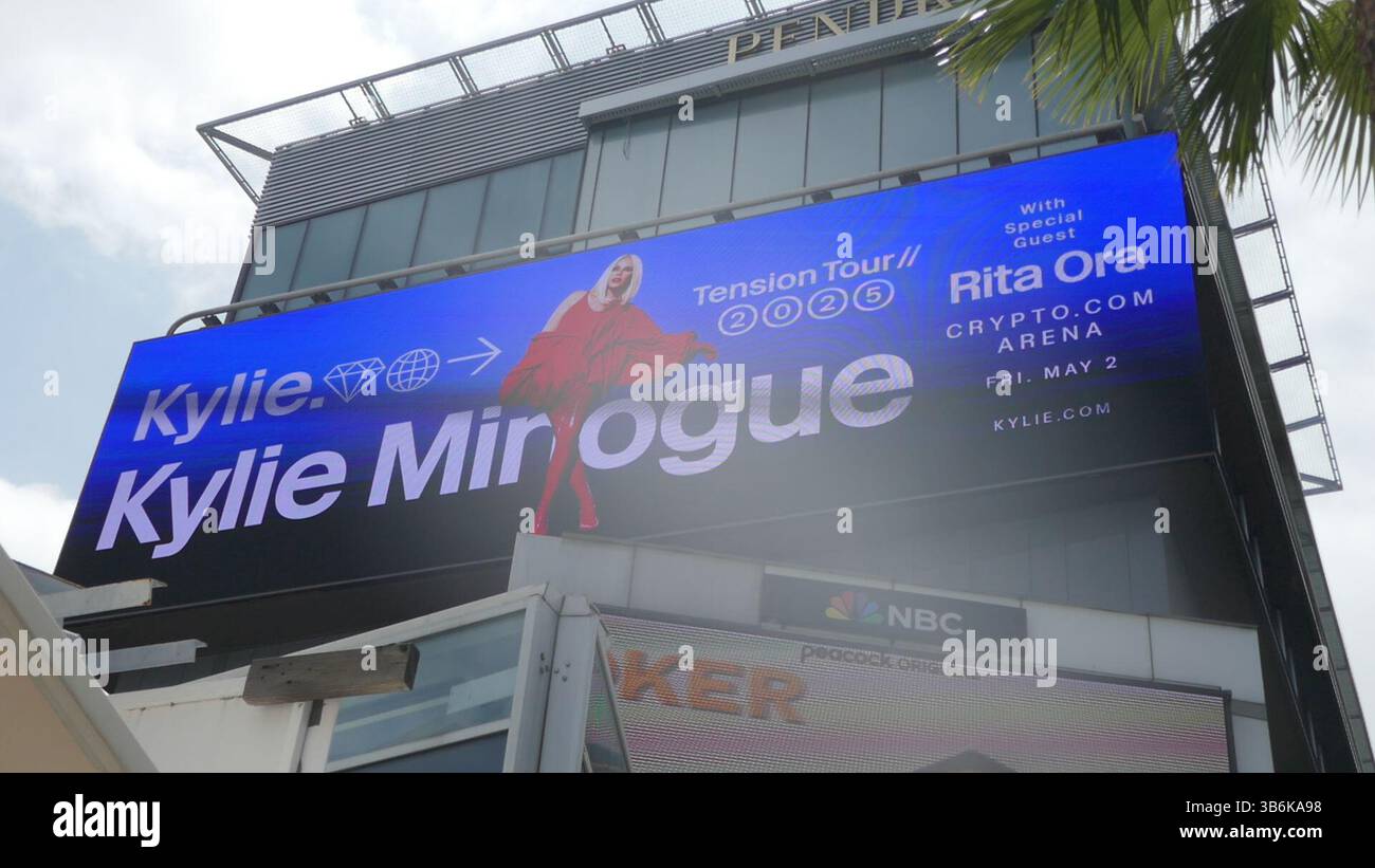 Los Angeles, California, USA 2nd May 2025 Kylie Minogue Tension Tour ...