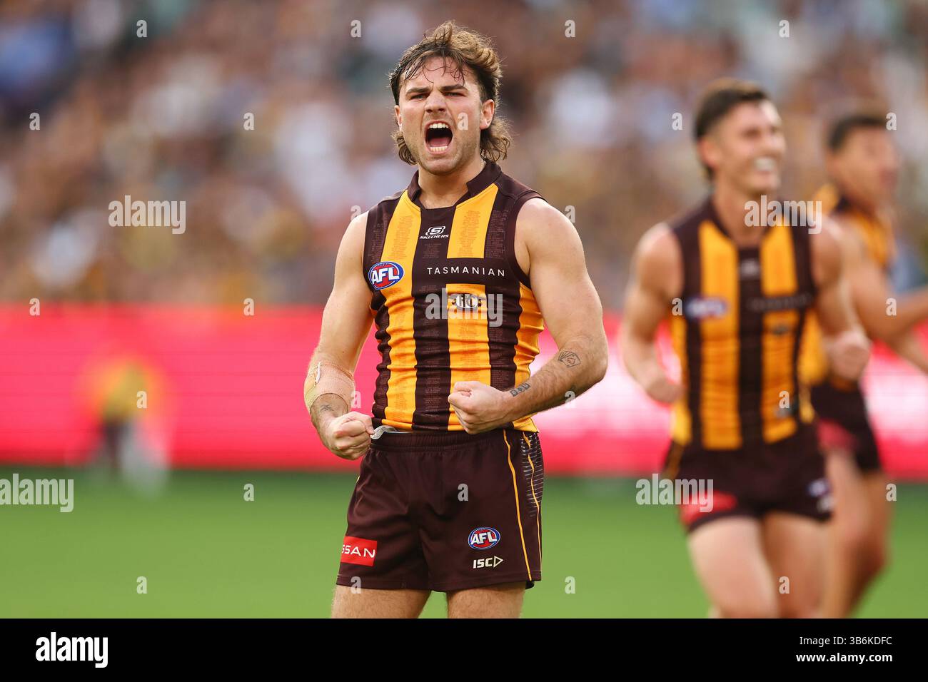 Melbourne, Australia. 04th May, 2025. Nick Watson of the Hawks ...