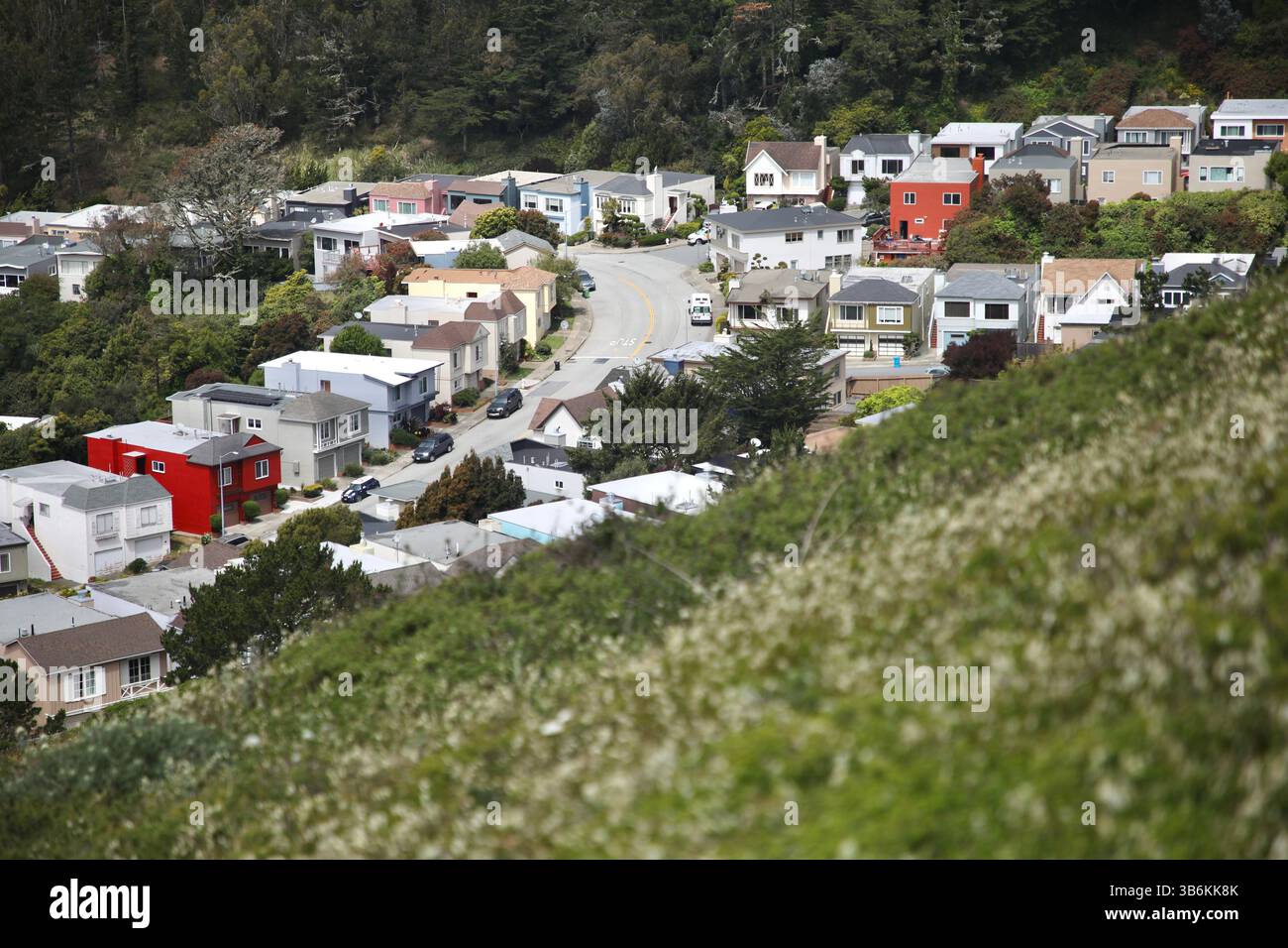 San Francisco, United States. 22nd Apr, 2025. Midtown terrace in San ...