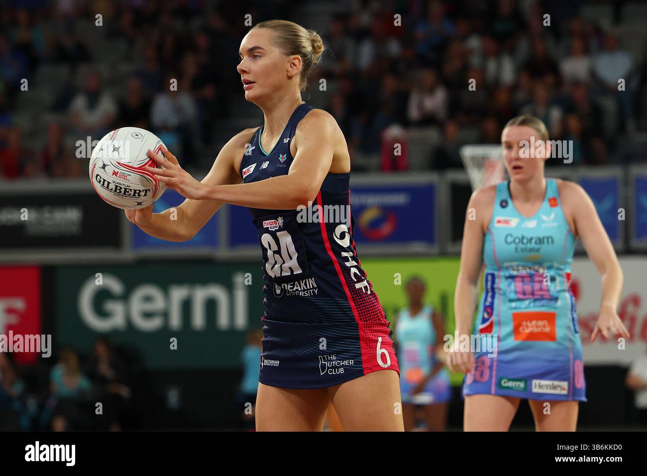 Melbourne, Australia. 04th May, 2025. Kiera Austin of the Vixens passes ...