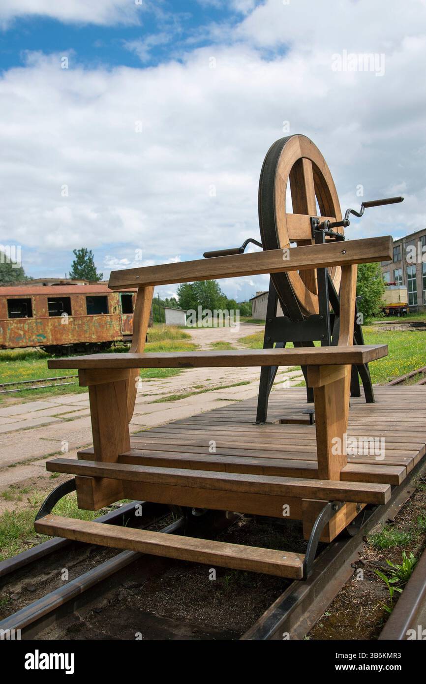 Train handcar hi-res stock photography and images - Alamy