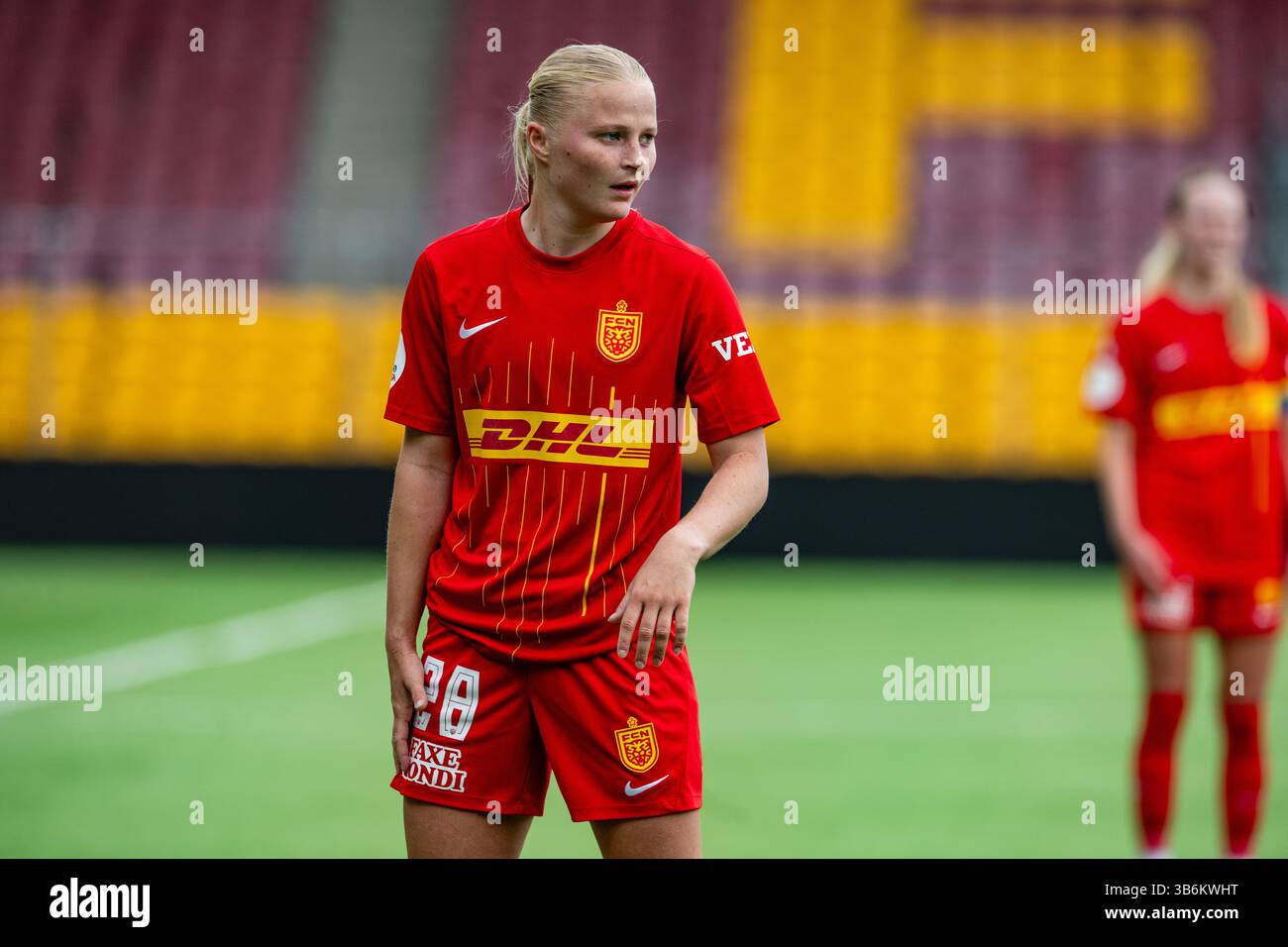 Farum, Denmark. 03rd May, 2025. Cecilie Larsen (28) of FC Nordsjaelland ...