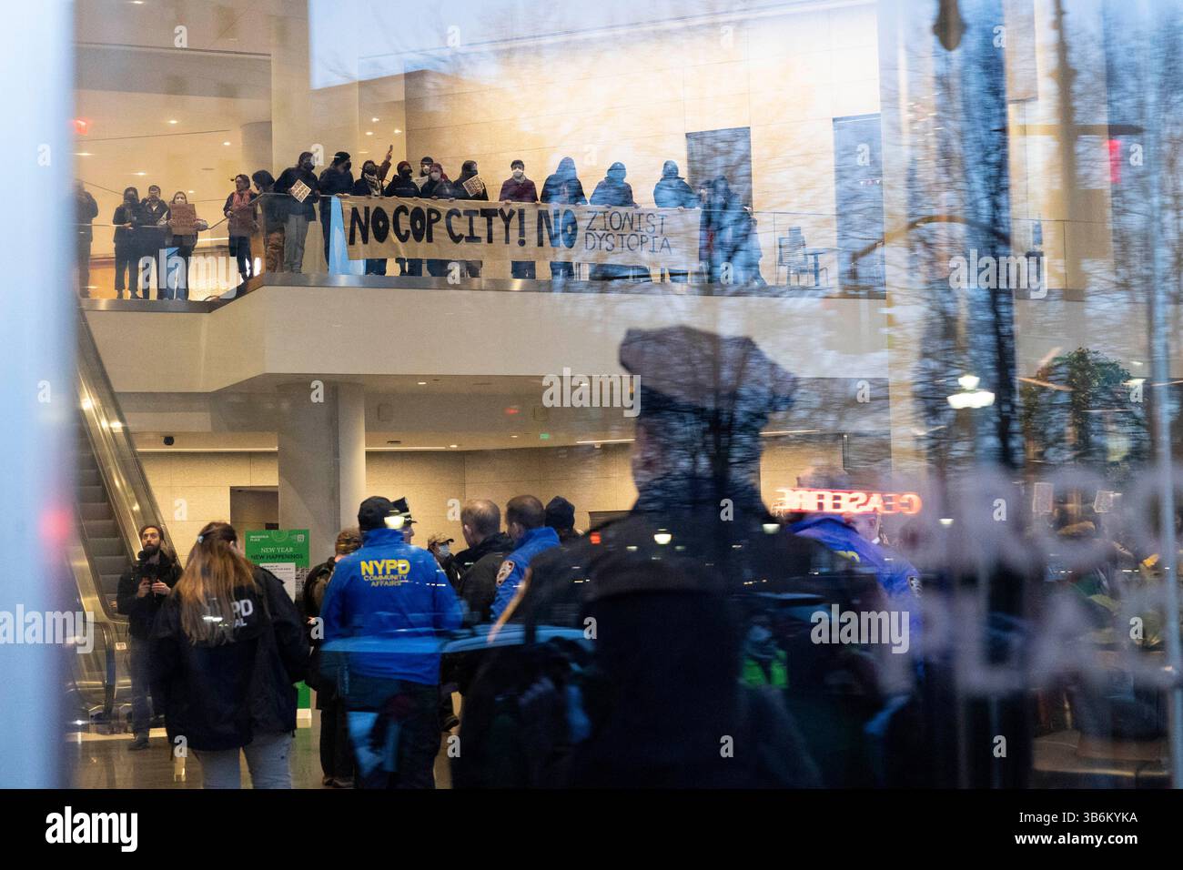 February 26, 2024, New York, New York, USA: Protesters occupy the ...