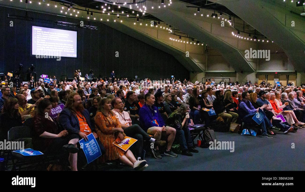 Supporters cheer as Alberta New Demcrat Party Leader Naheed Nenshee ...
