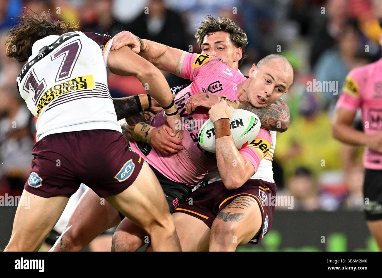 Brisbane, Australia. 04th May, 2025. Dylan Edwards of the Panthers ...