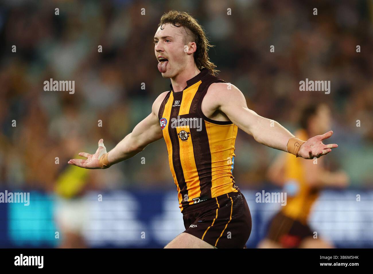 Melbourne, Australia. 04th May, 2025. Josh Weddle of the Hawks ...