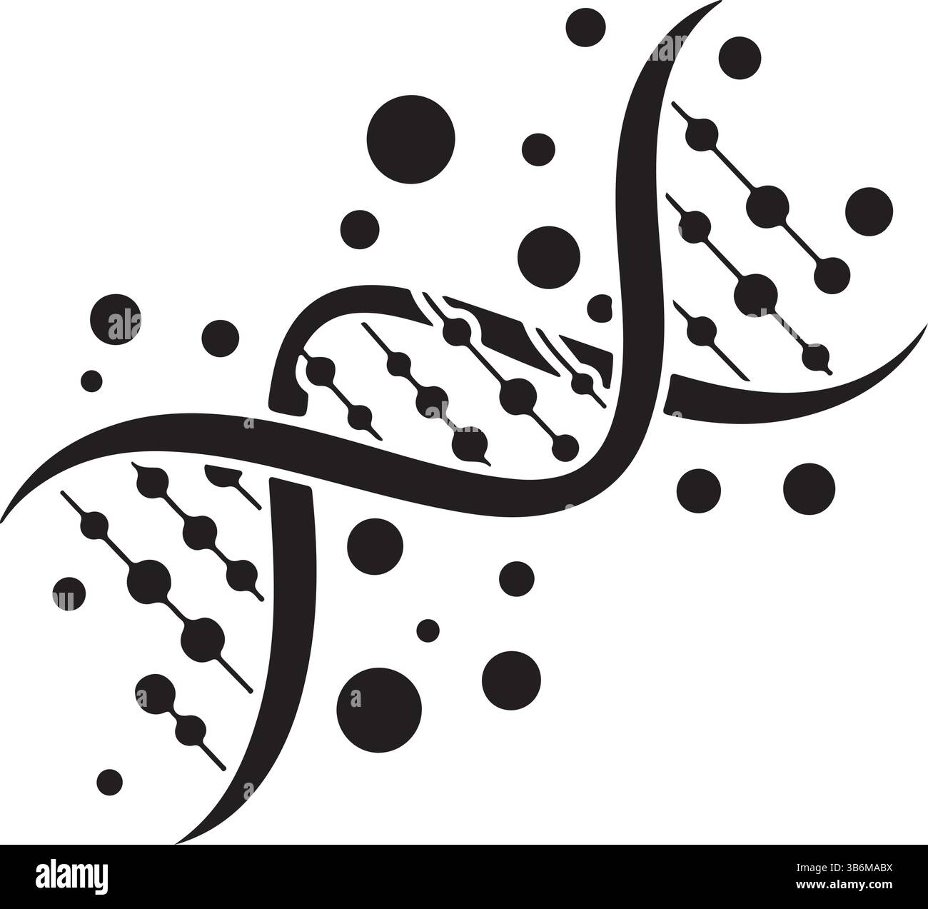 Deoxyribonucleic Acid DNA Molecule Illustration Stock Vector Image ...