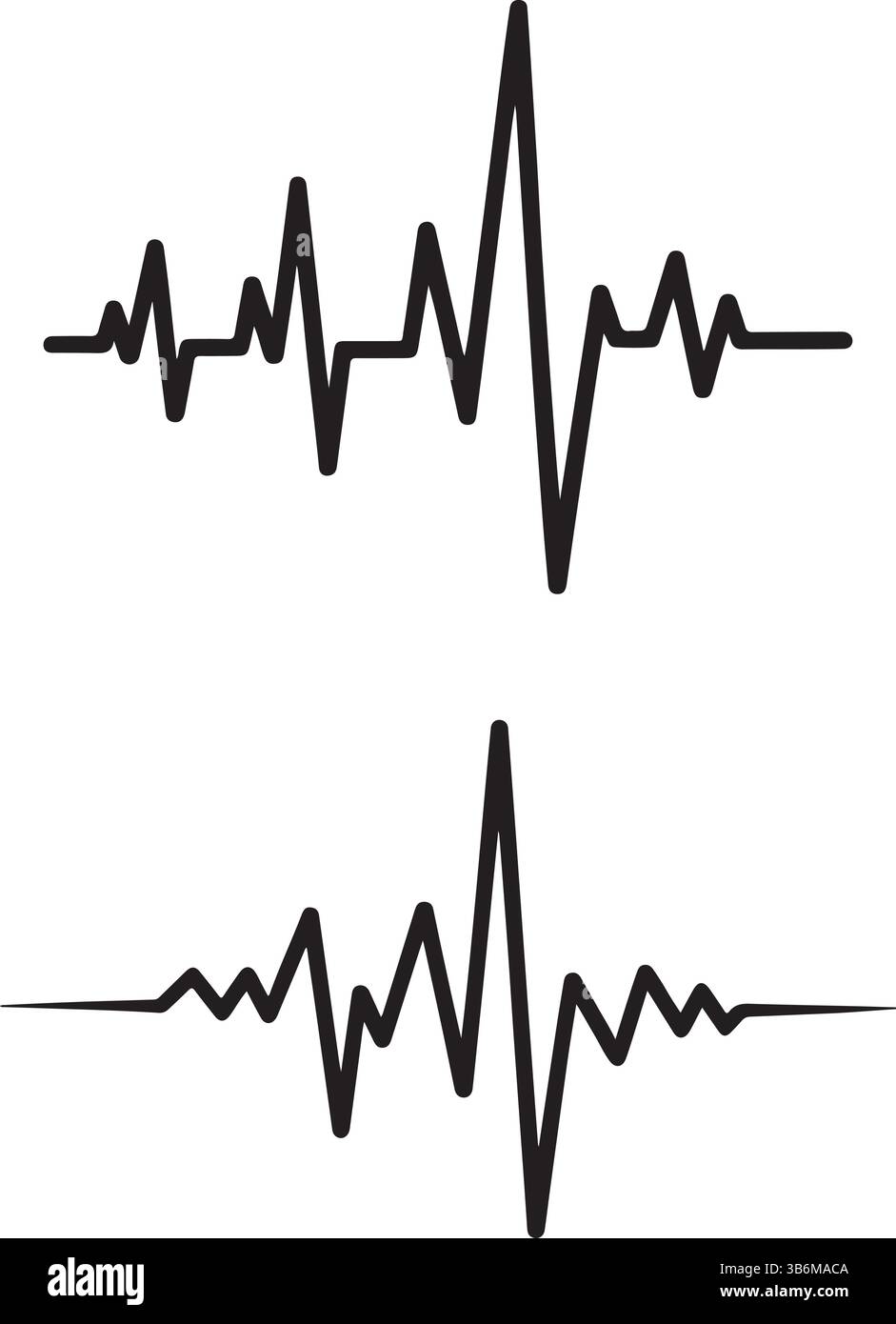 Cardiac Rhythm Heartbeat Waveform Illustration Stock Vector Image & Art ...