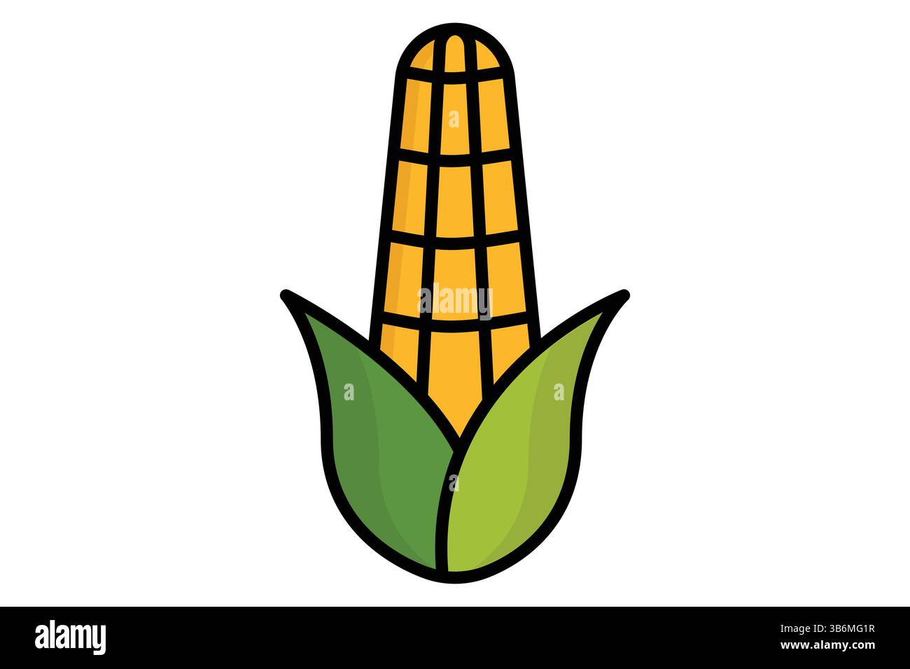 Corn icon. colored outline icon style. icon related major global crop ...