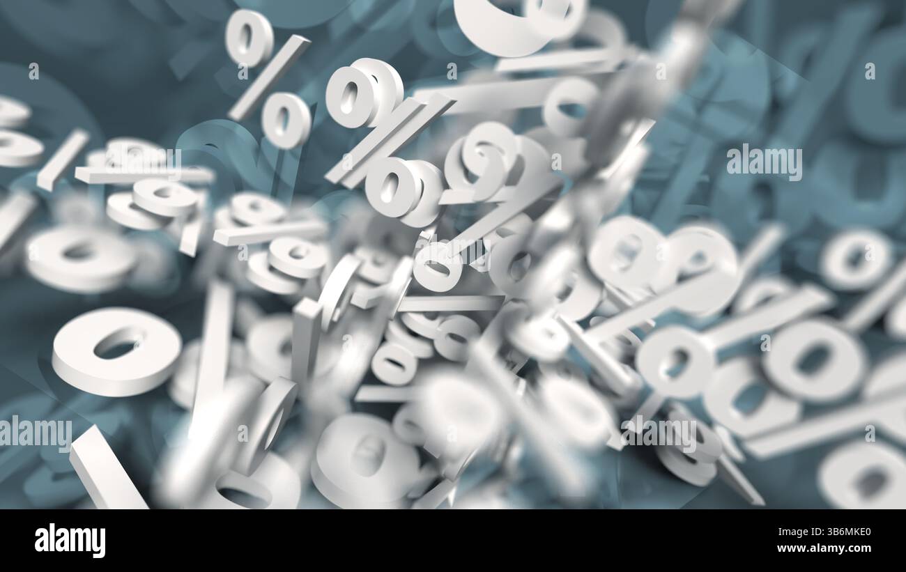 3d background percent letters analytics background white font Stock ...