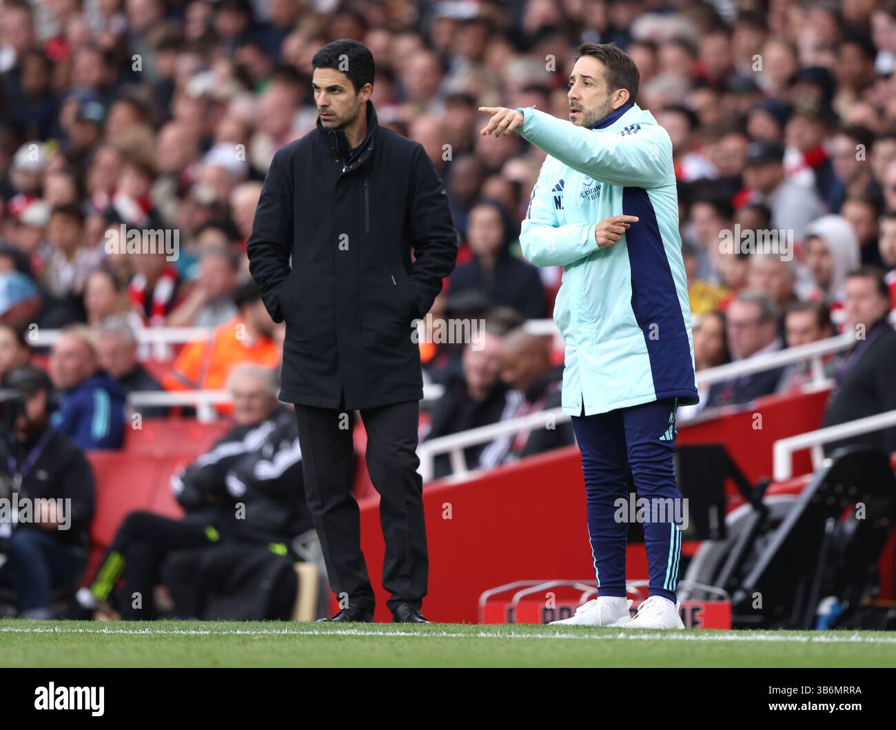 London, UK. 03rd May, 2025. Nicolas Jover, Arsenal set-piece coach ...