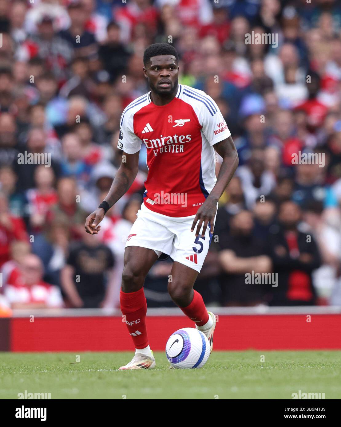 London, UK. 03rd May, 2025. Thomas Partey (A) at the Arsenal v AFC Bournemouth EPL match, at the ...
