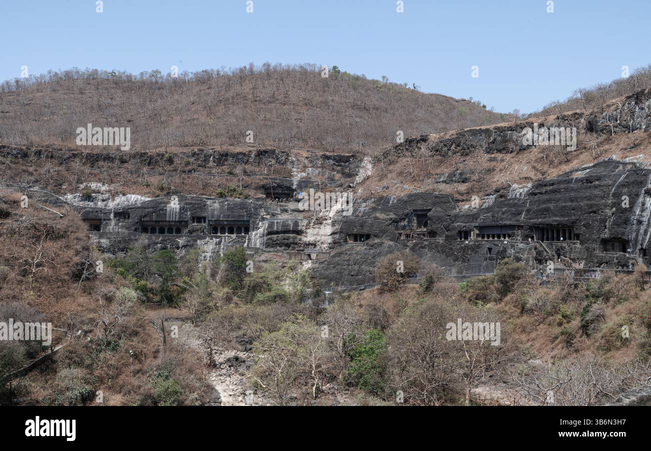 Ajanta is a Buddhist temple and monastery cave complex in India, in the ...