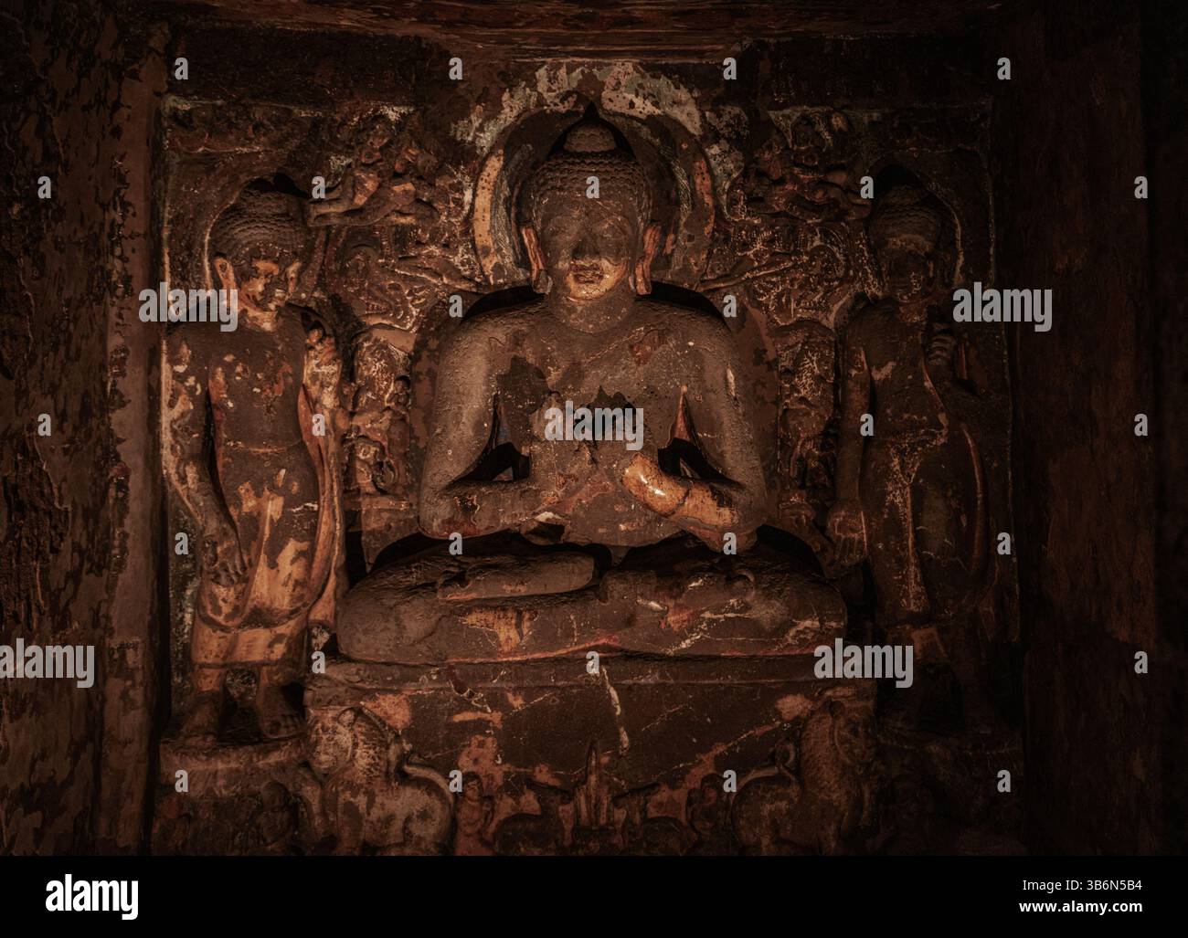 Ajanta is a Buddhist temple and monastery cave complex in India, in the ...