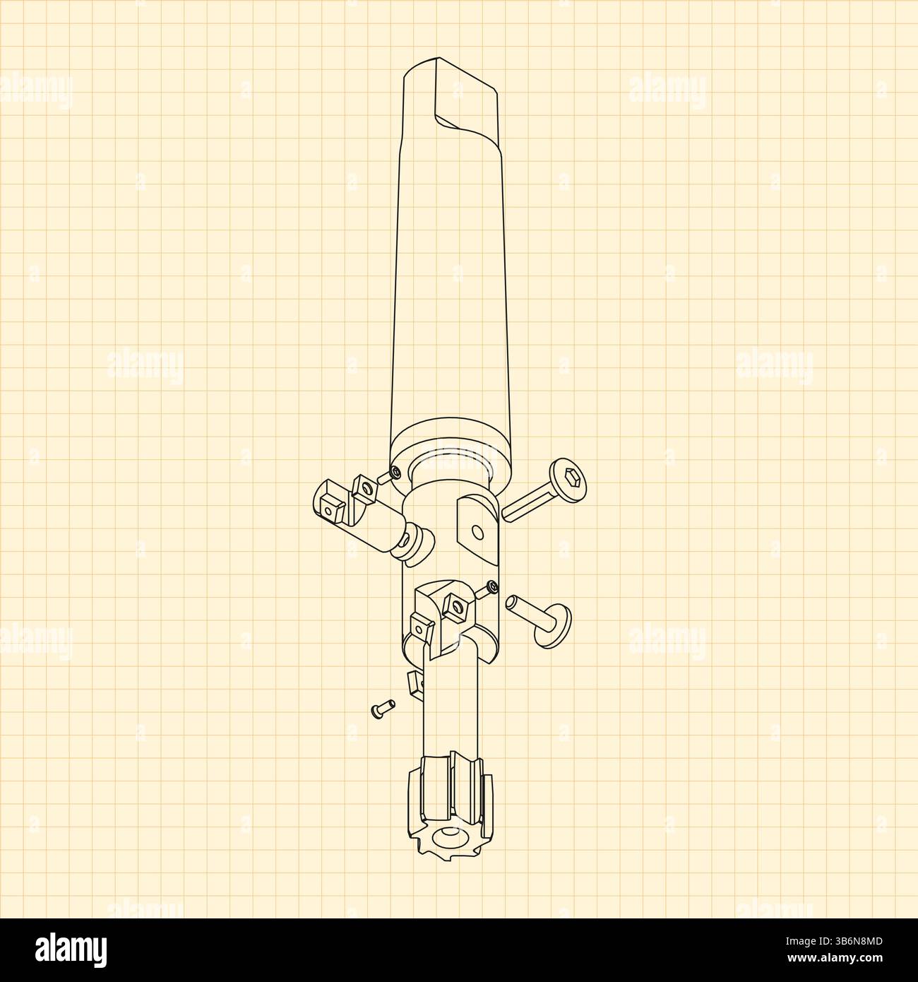 Mechanical engineering drawings. Tap tools, borer. Technical Design ...