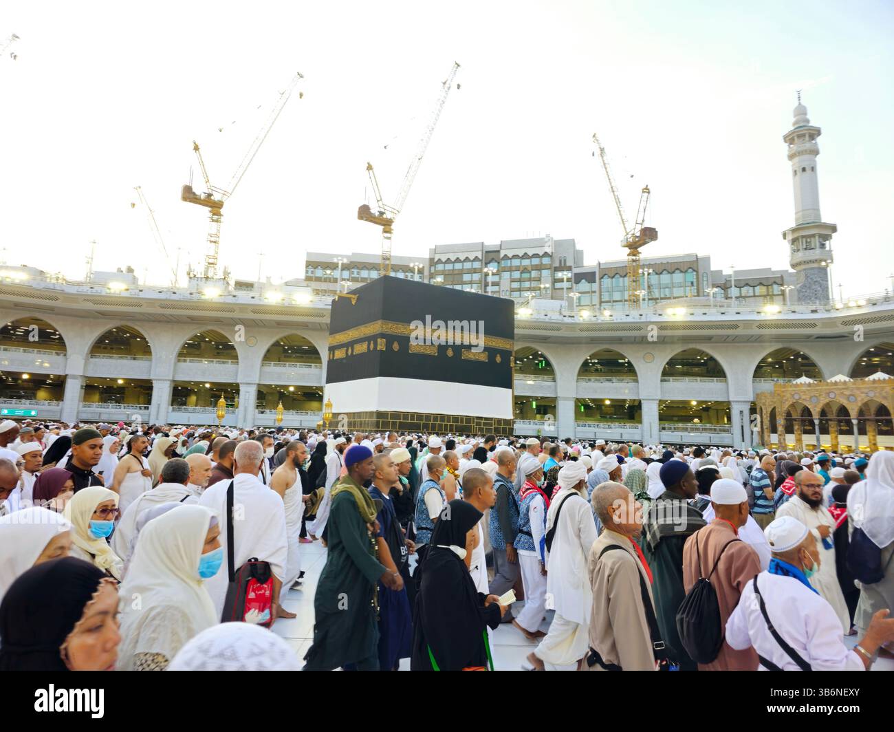 Mecca, Saudi Arabia, June 25 2024: The Kaaba in Ihram Kiswa which is ...