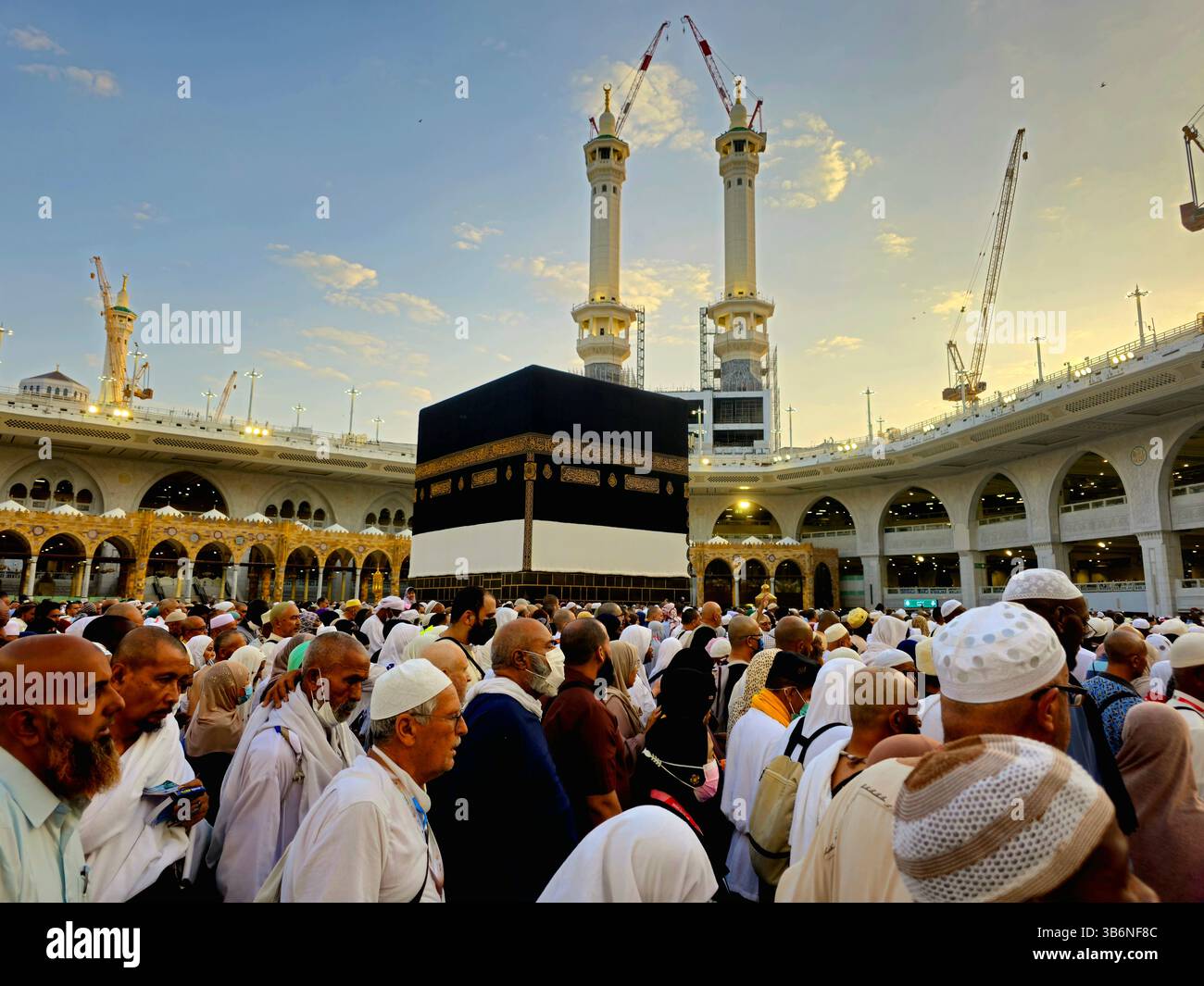 Mecca, Saudi Arabia, June 25 2024: The Kaaba in Ihram Kiswa which is ...
