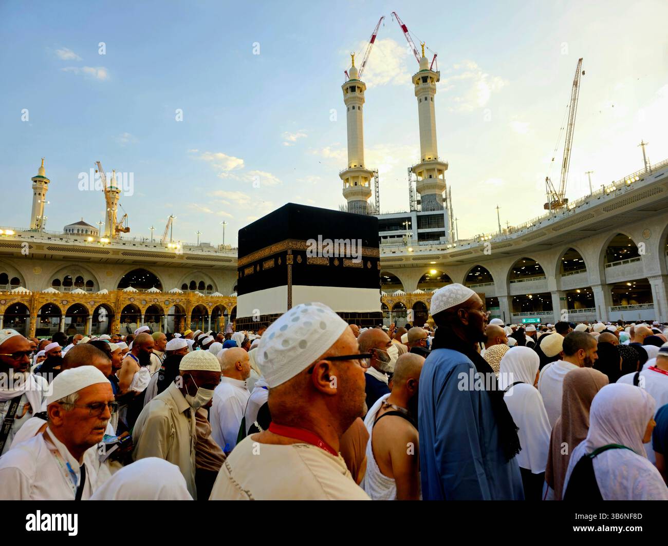 Mecca, Saudi Arabia, June 25 2024: The Kaaba in Ihram Kiswa which is ...