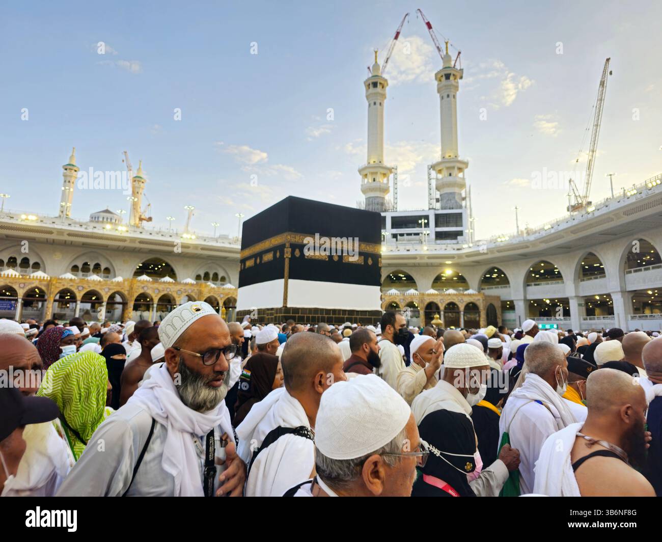 Mecca, Saudi Arabia, June 25 2024: The Kaaba in Ihram Kiswa which is ...