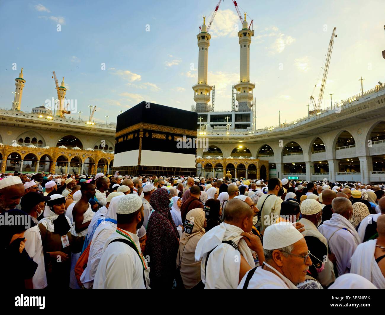 Mecca, Saudi Arabia, June 25 2024: The Kaaba in Ihram Kiswa which is ...