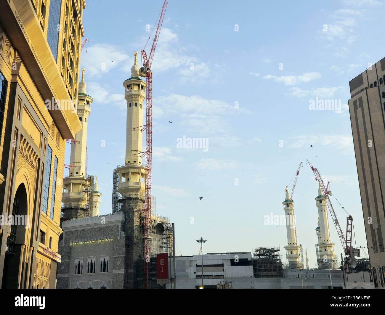Mecca, Saudi Arabia, June 25 2024: The minarets of the grand sacred ...