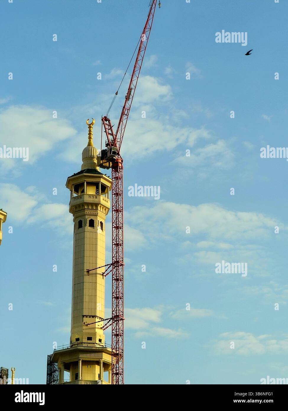 Mecca, Saudi Arabia, June 25 2024: The minarets of the grand sacred ...