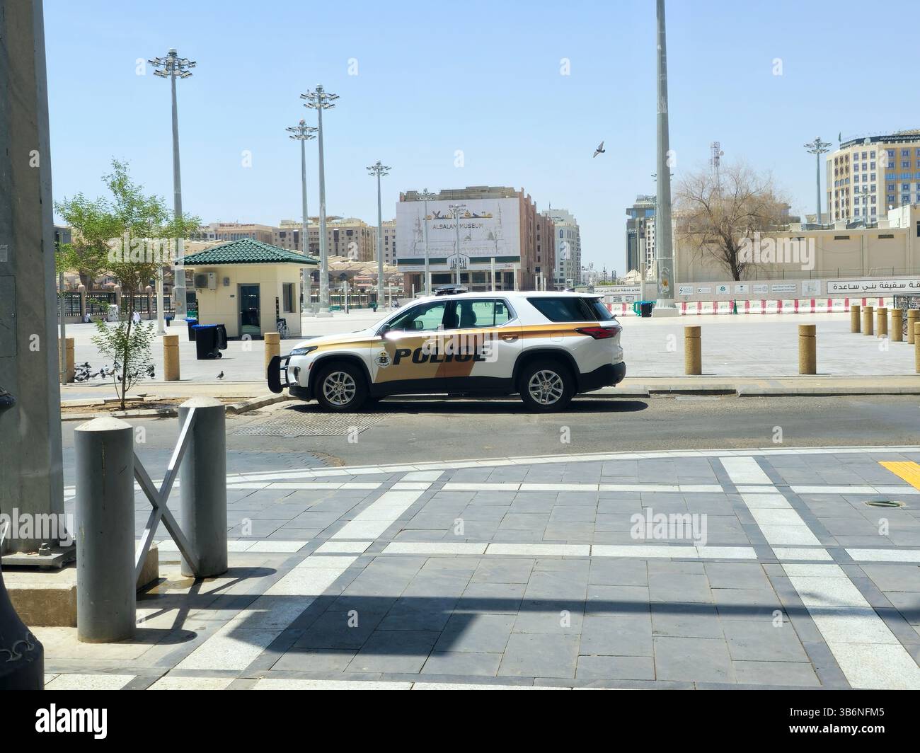 Medina, Saudi Arabia, June 26 2024: A Saudi Arabian police car vehicle ...