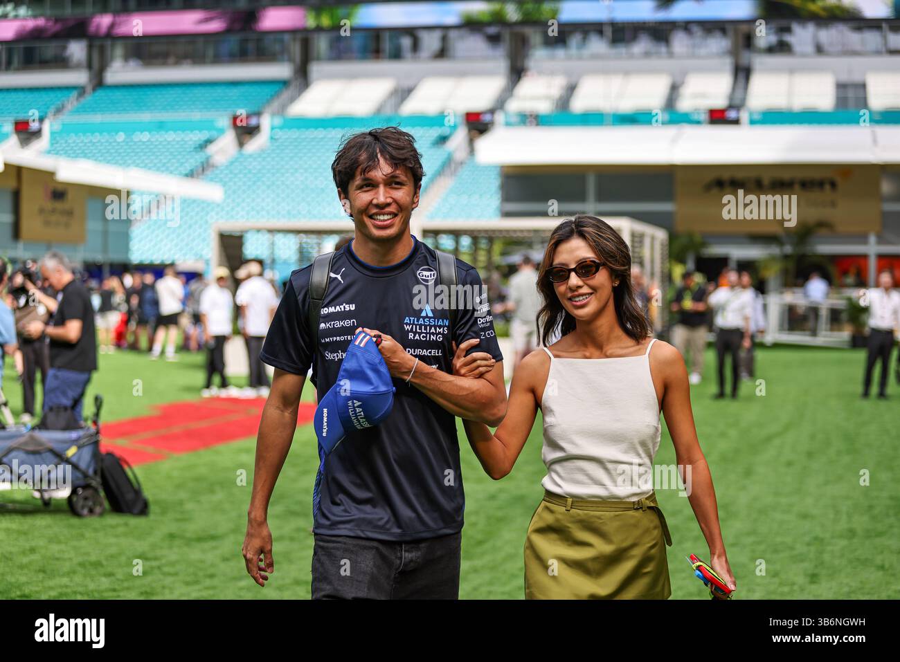 Miami, USA. 3 May, 2025. Alexander Albon of Thailand driving the (23 ...