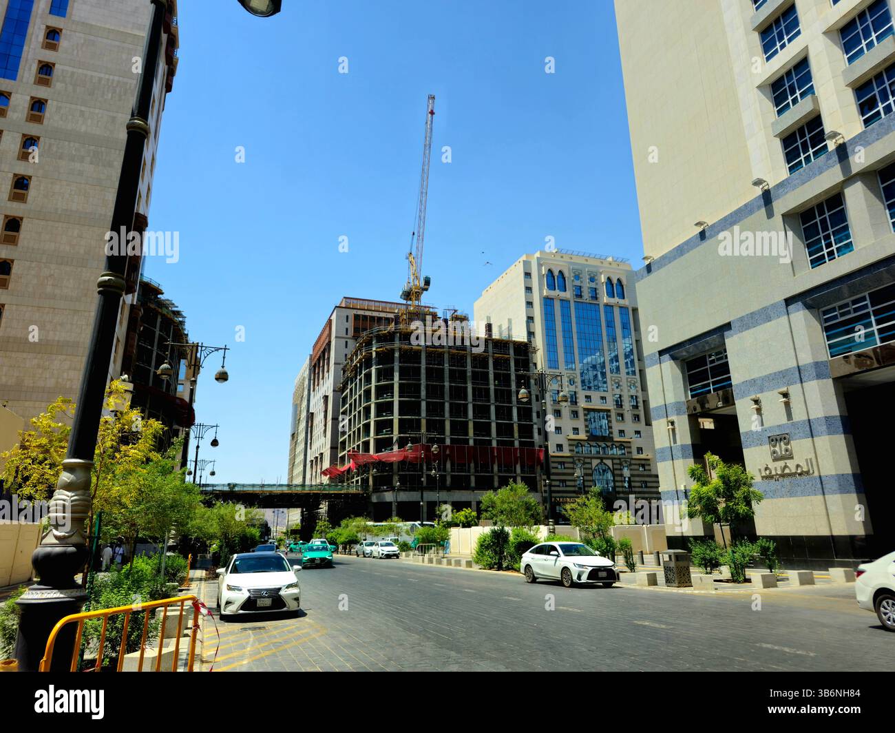 Medina, Saudi Arabia, June 26 2024: construction site of a new high ...